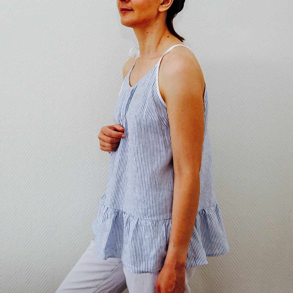 Un petit haut en lin – Boutique-atelier Coup de coudre